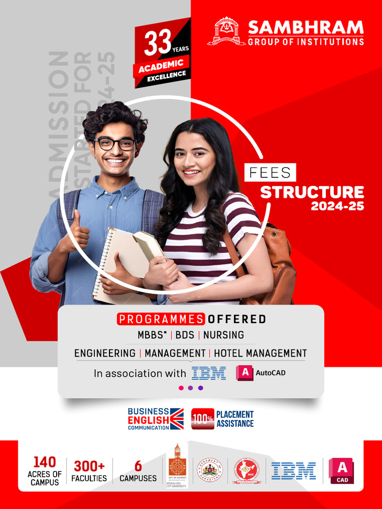 Sambhram Fee - 2024-25 | PDF