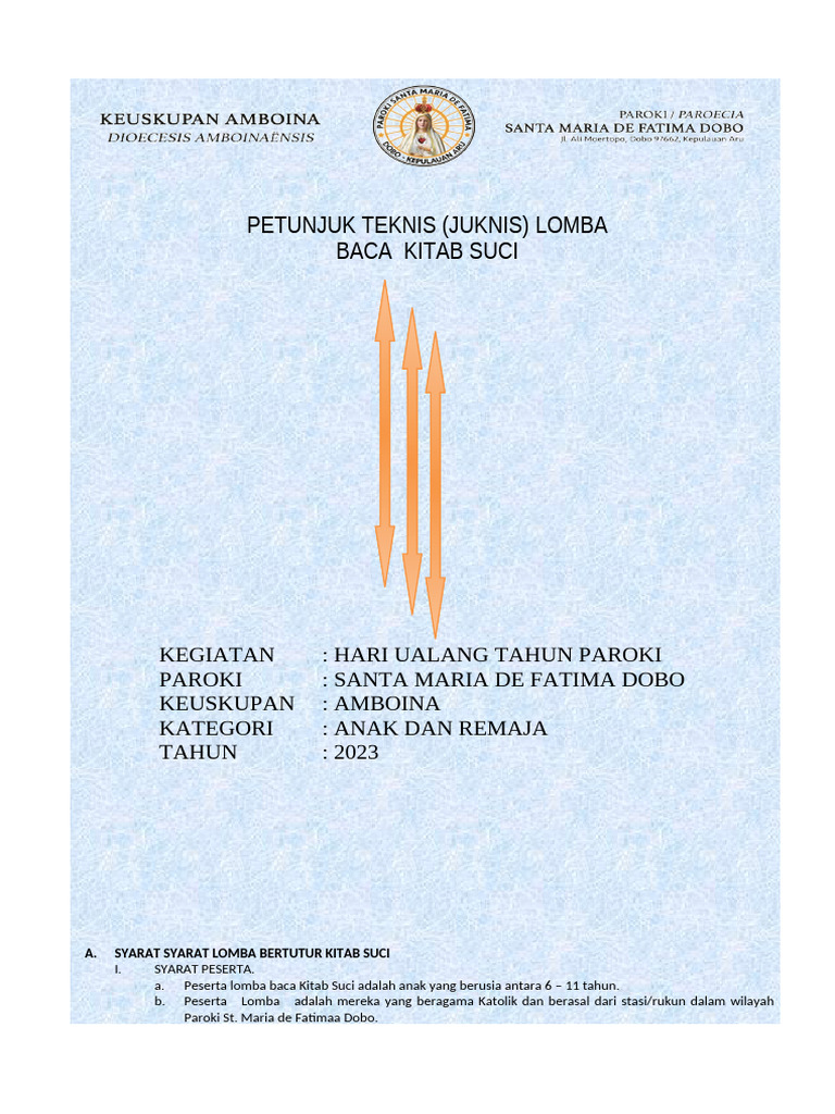 Juknis Baca Kitab Suci | PDF