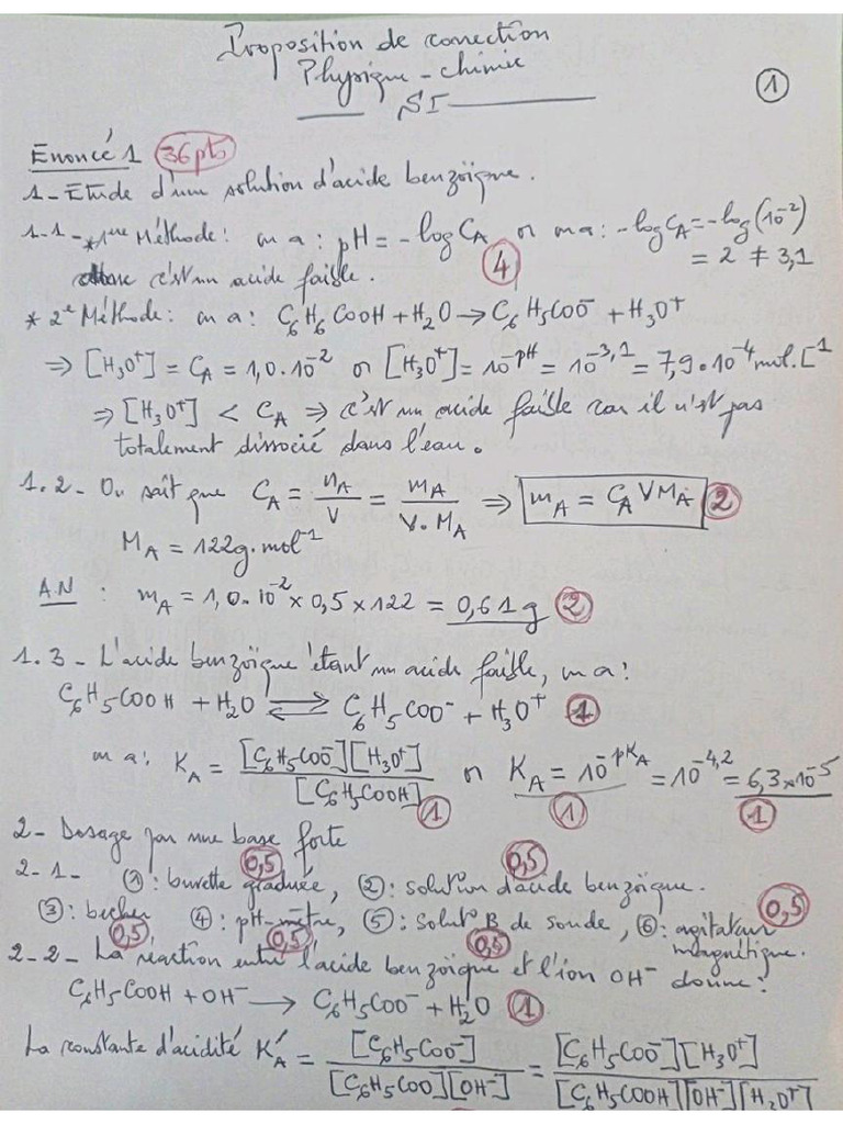 Proposition Du Corrigé Bac Blanc | PDF