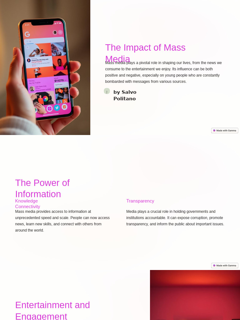 The Role and Impact of Mass Media | PDF