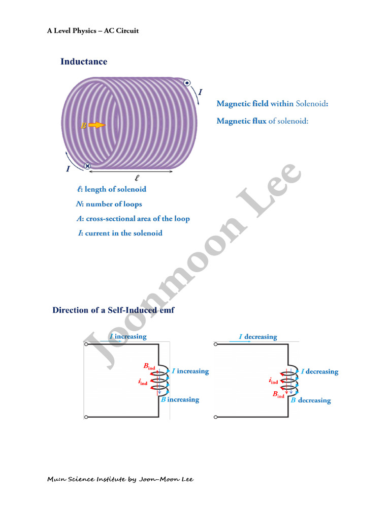 A Level Physics. AC Circuit | PDF | Root Mean Square | Alternating Current