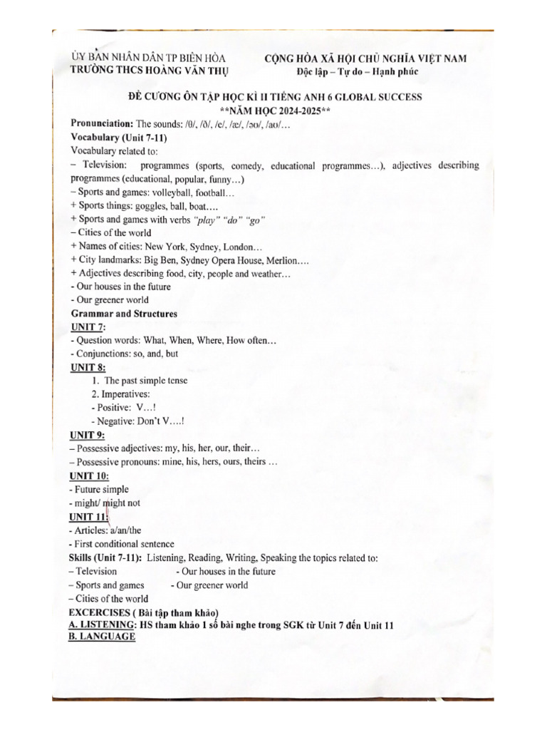 L6 HK2 HVT 2025 | PDF