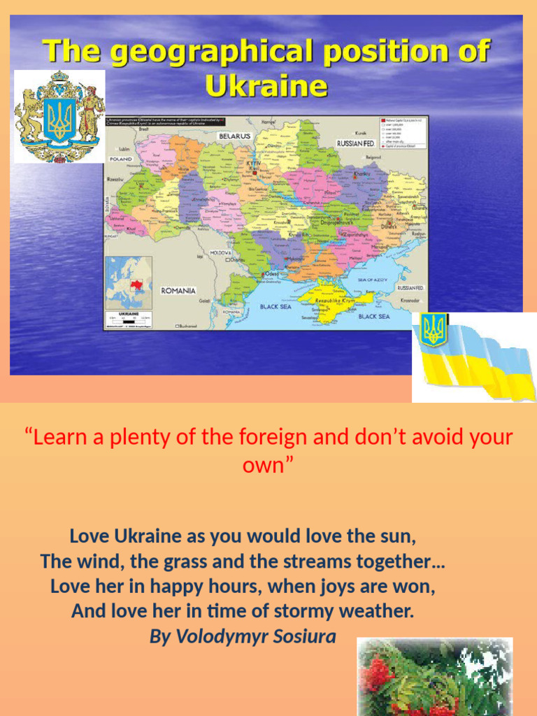 Geography and Area of Ukraine | PDF | Ukraine | Europe