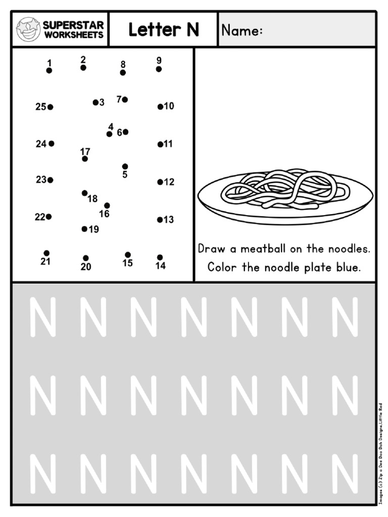 Alphabet Tracing N | PDF