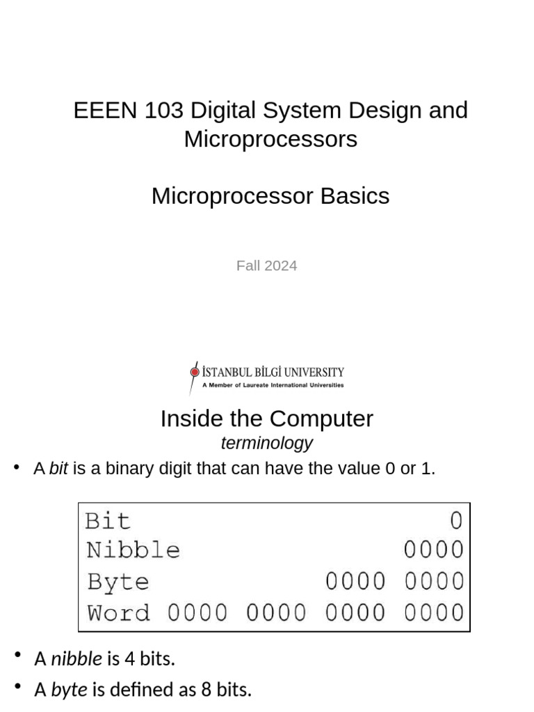 EEEN_103_Microprocessor Basics | PDF | Assembly Language | Central Processing Unit