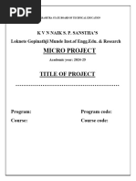 Final Exam Cover Page Template | PDF