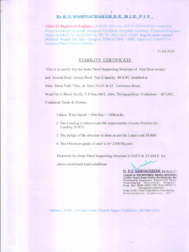 Solarr Stability Format | PDF
