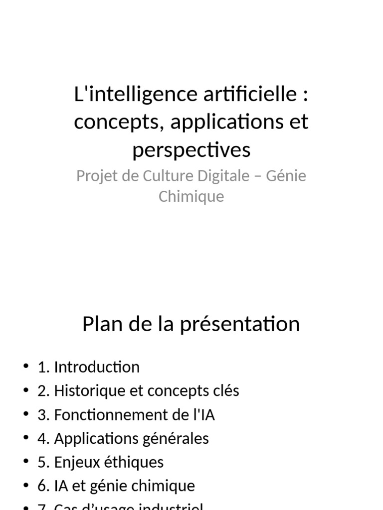 IA Genie Chimique Presentation AVEC PLAN (3) | PDF