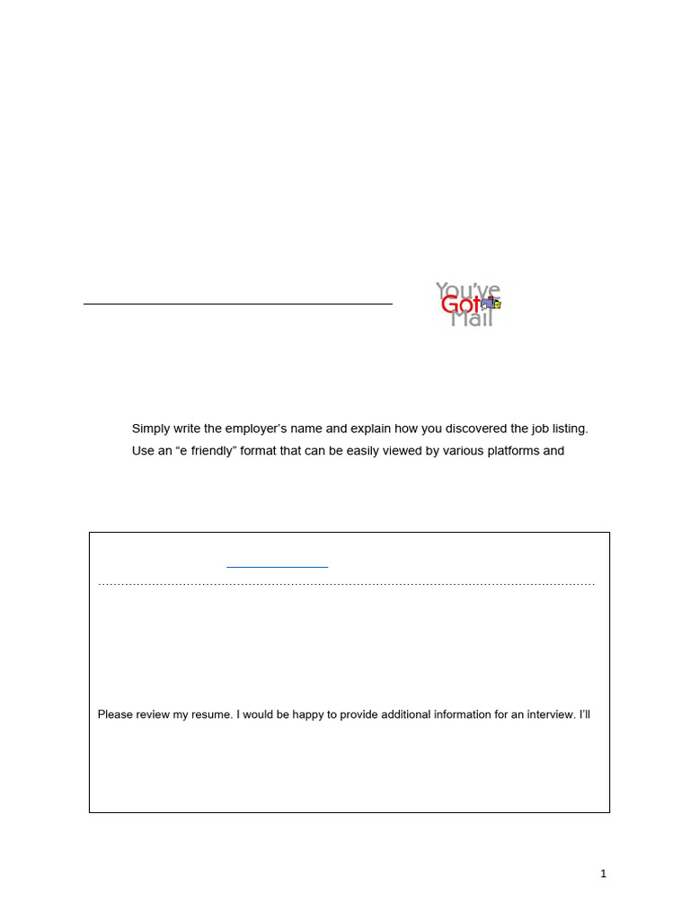 Lesson Notes Unit 2.2 Writing Cover Letters | PDF