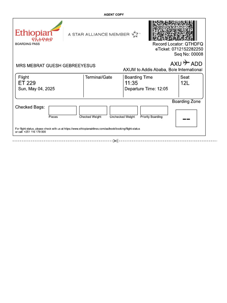 Confirmation - Check-In | PDF