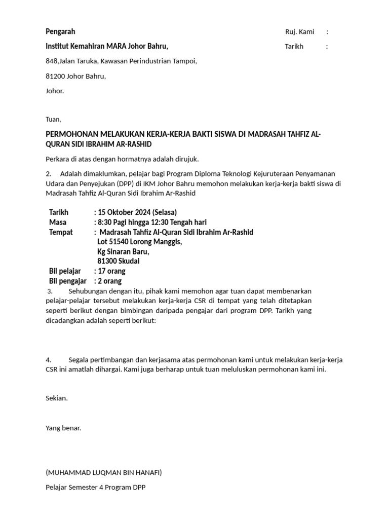 Surat Kebenaran CSR Siap | PDF