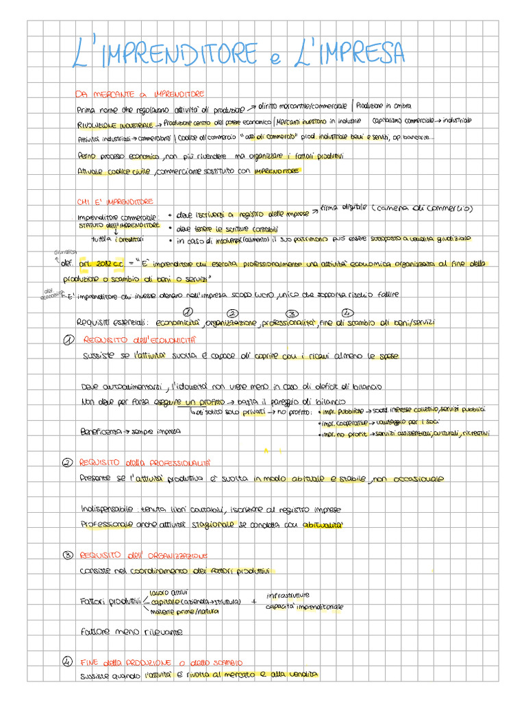 Schemi capitolo 1 | PDF