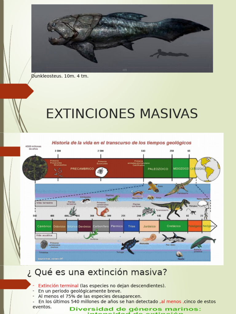 EXTINCIONES MASIVAS final | PDF