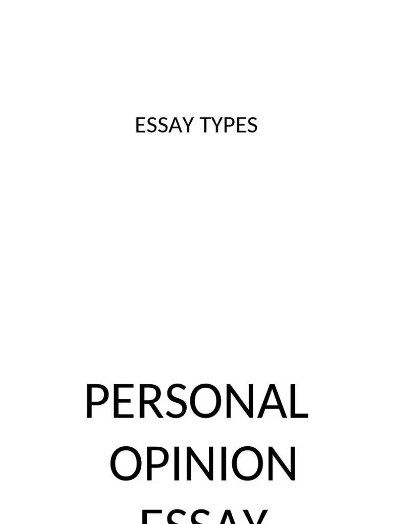 Essay Types Pau | PDF