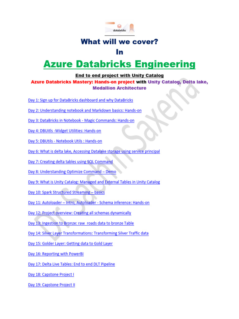 Azure Databricks Engineering 1746278570 | PDF | Apache Spark | Computer Cluster