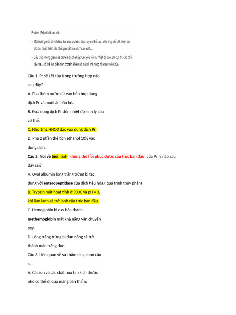 bài tập acid amin | PDF