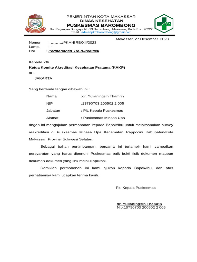 Permohonan Akre | PDF