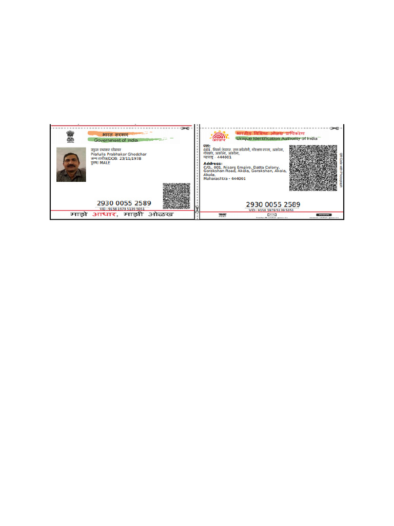 Prafulla Aadhaar | PDF