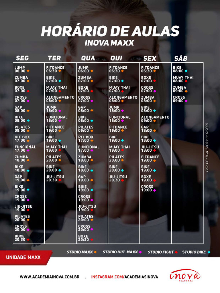 HorariosGinastica InovaMaxx 110225 | PDF
