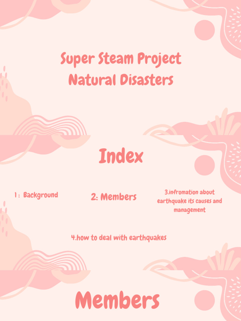 Pink Colorful Cute Illustrative Group Project Presentation Pinky | PDF | Earthquakes | Emergency ...
