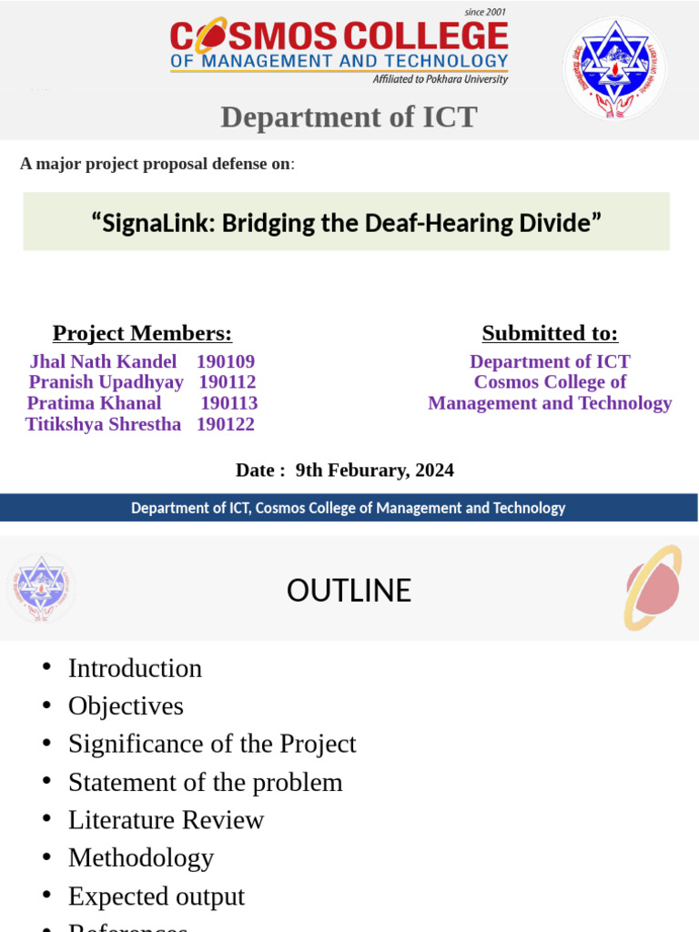 Proposal Defense 8th Semester | PDF | Sign Language | Computer Vision