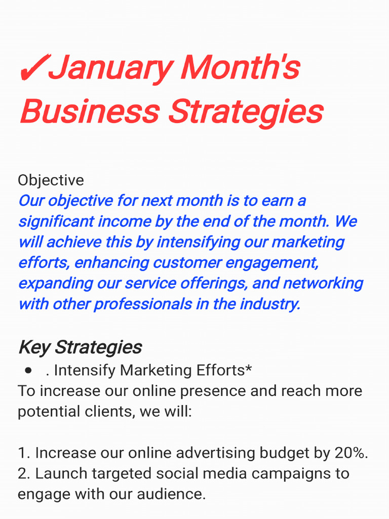 Jan Work Plan - 241229 - 111555 | PDF