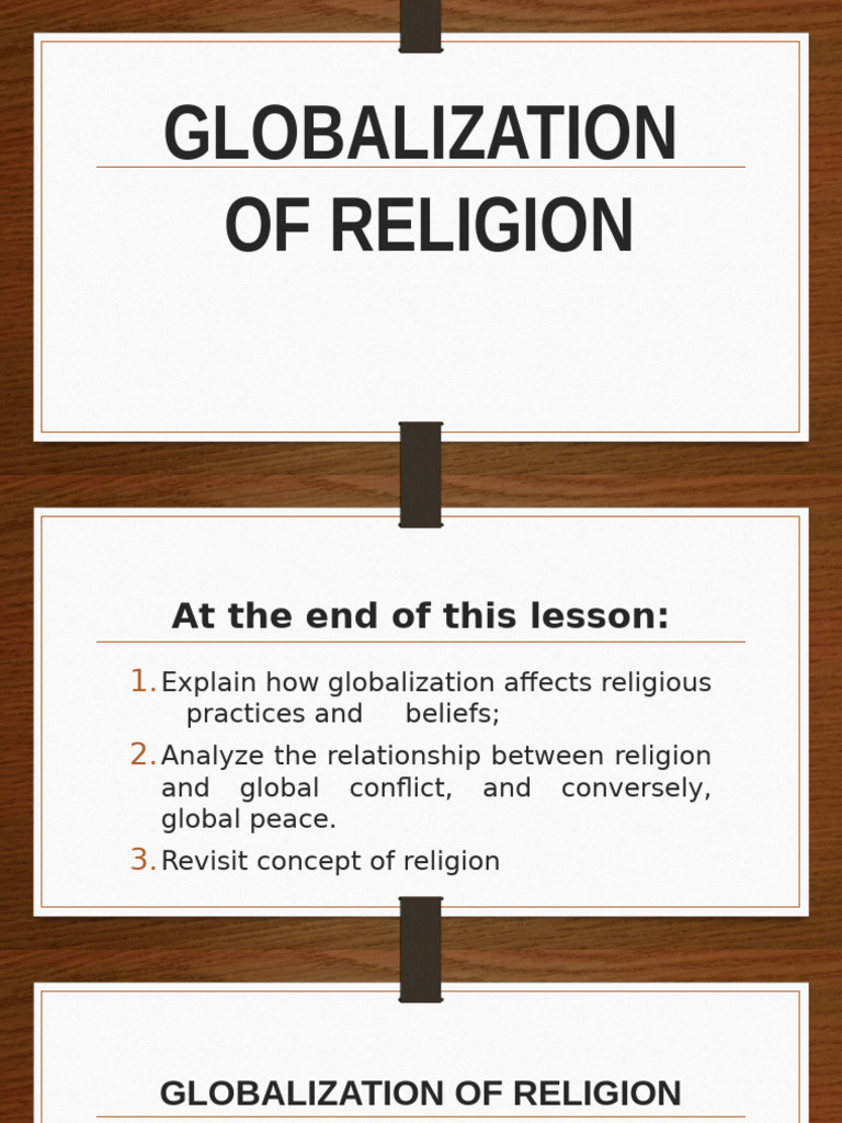 Globalization On Religion | PDF | Monotheism | Christian Denomination