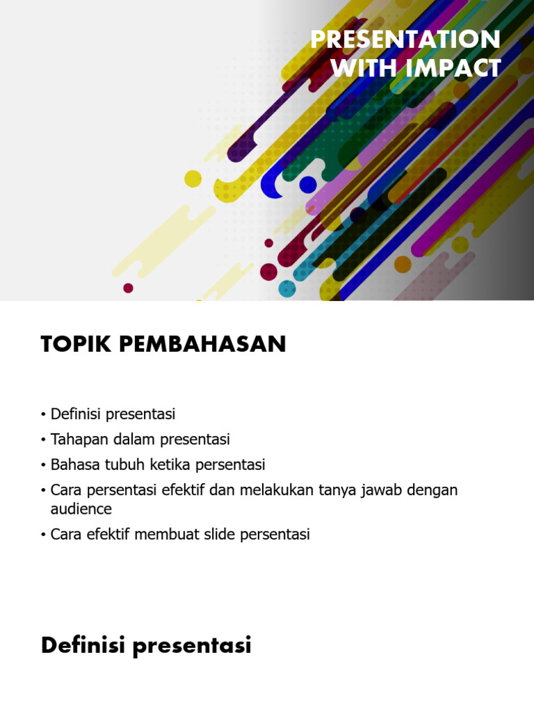 Materi Presentasi | PDF