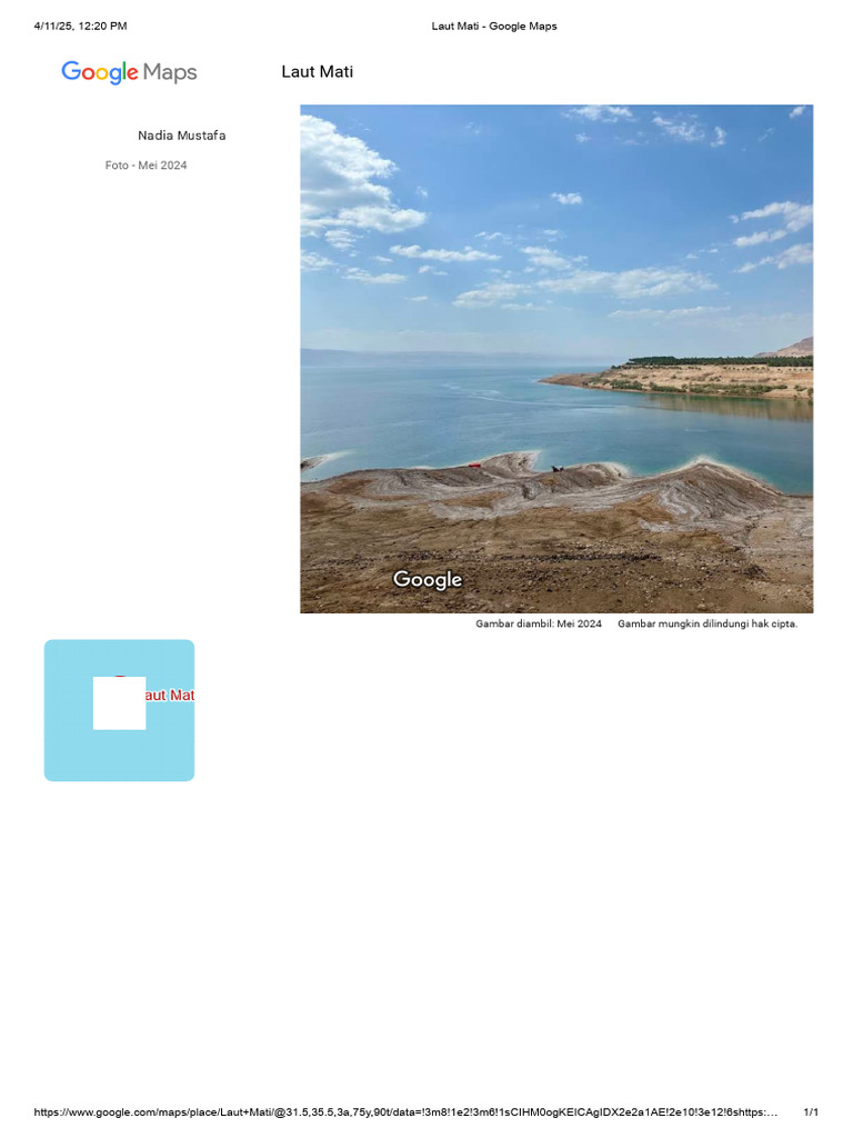 Laut Mati - Google Maps | PDF