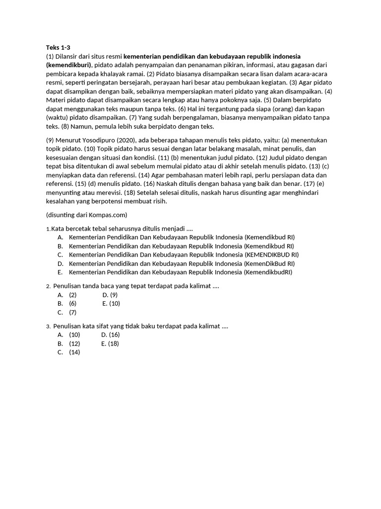 Akpol - Bahasa Indonesia | PDF