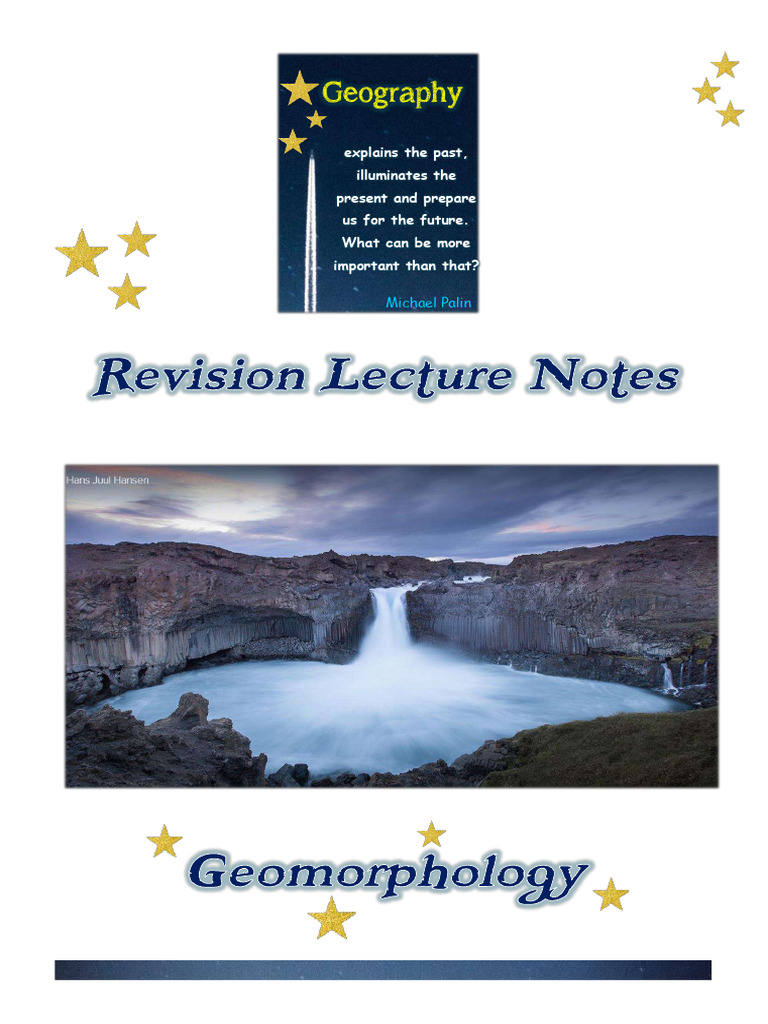 Geomorphology Revision Lectures Notes | PDF | River | Stream