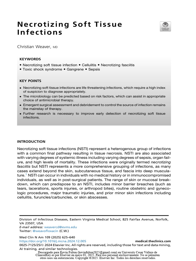 Necrotizing Soft Tissue Infections | PDF | Methicillin Resistant ...
