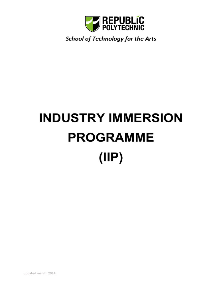 Important Iip Information - Ay2024 S2 | PDF | Learning | Skill