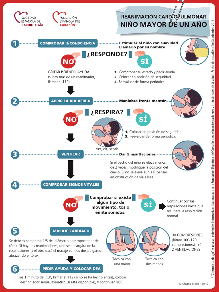 RCP Niños | PDF | Reanimación cardiopulmonar | Enfermedades y trastornos