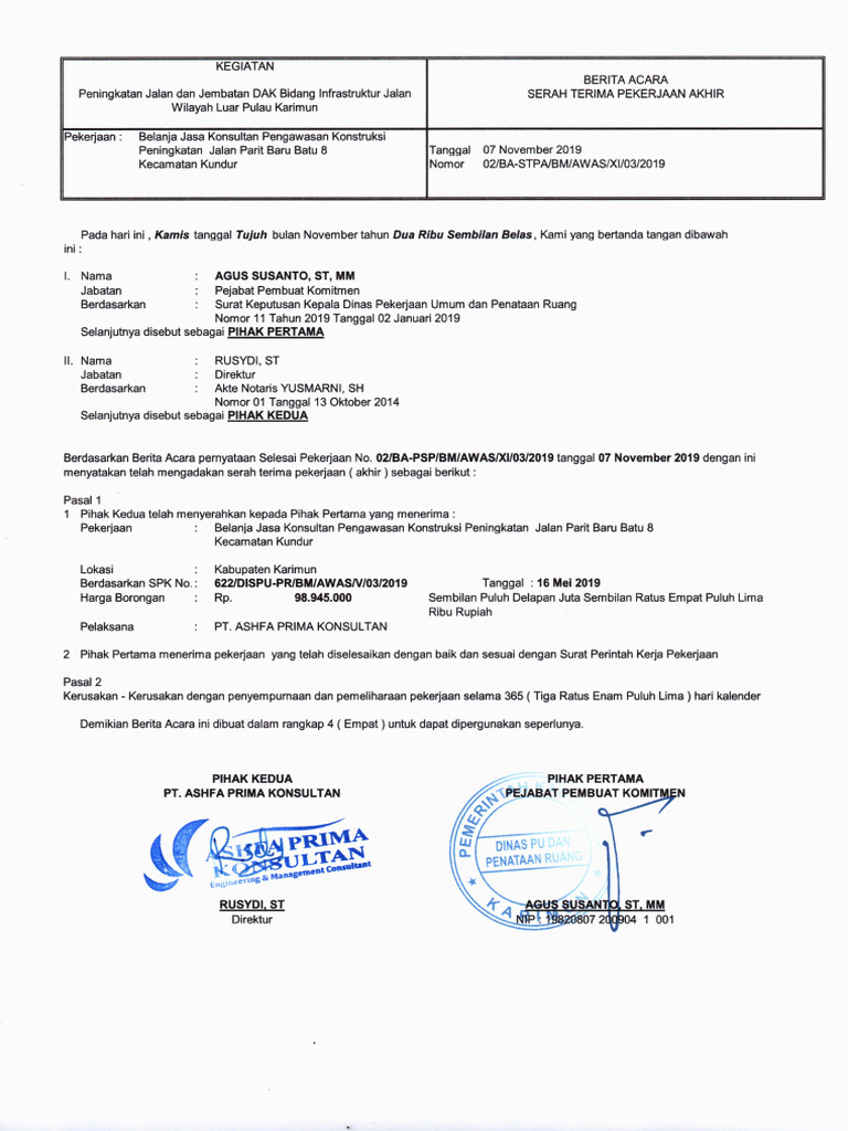 Bast Parit Baru Batu 8 | PDF