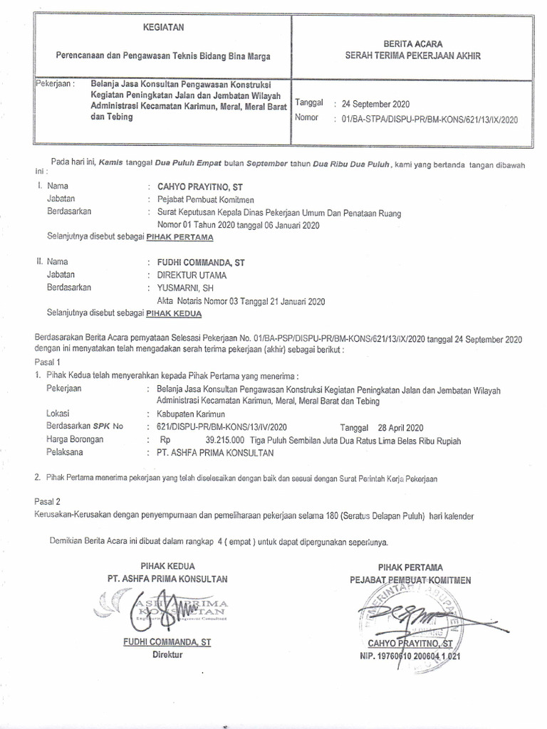 Bast Ashfa Karimun 2020 | PDF