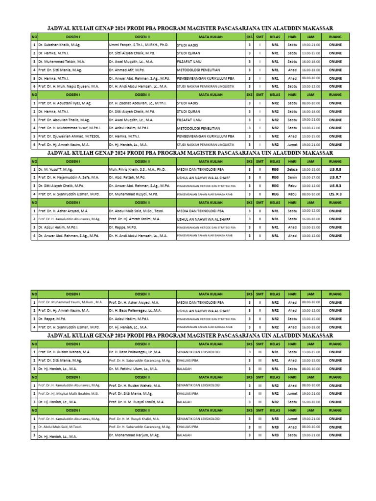 Jadwal PBA | PDF