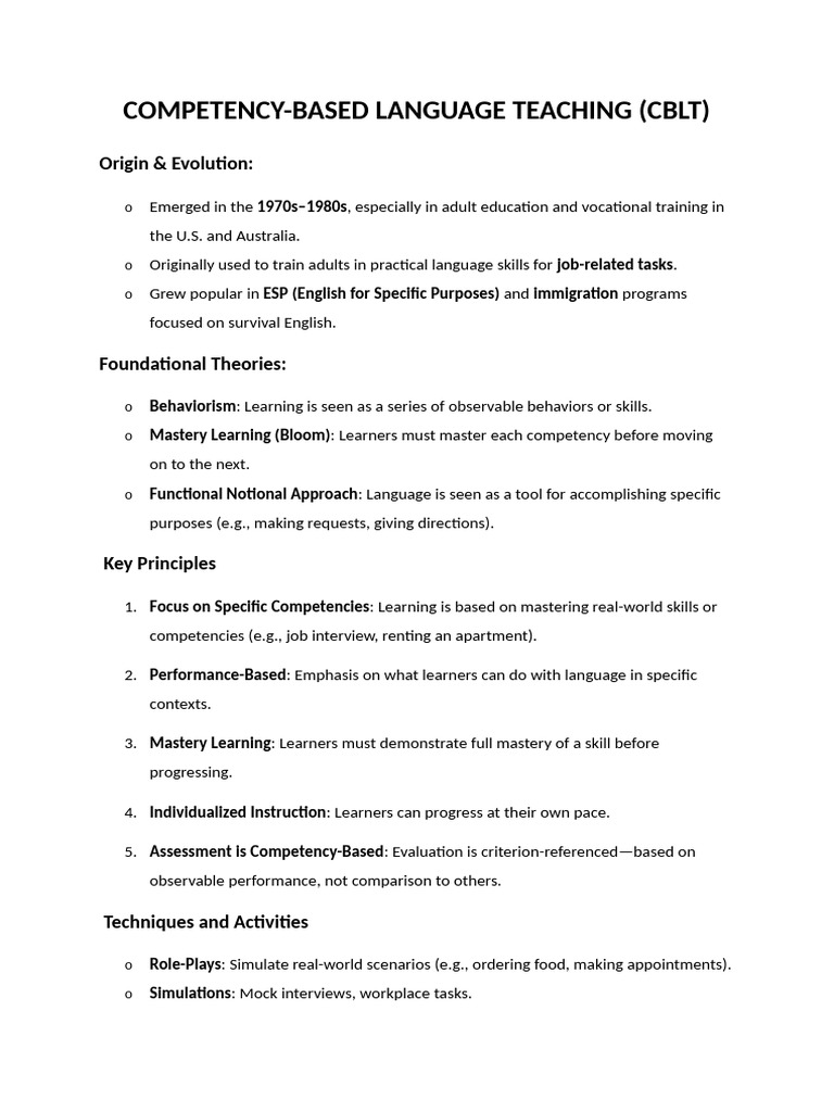 Competency Based | PDF