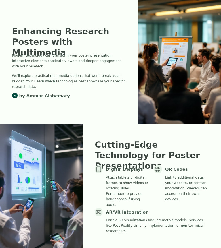 Enhancing Research Posters With Multimedia | PDF