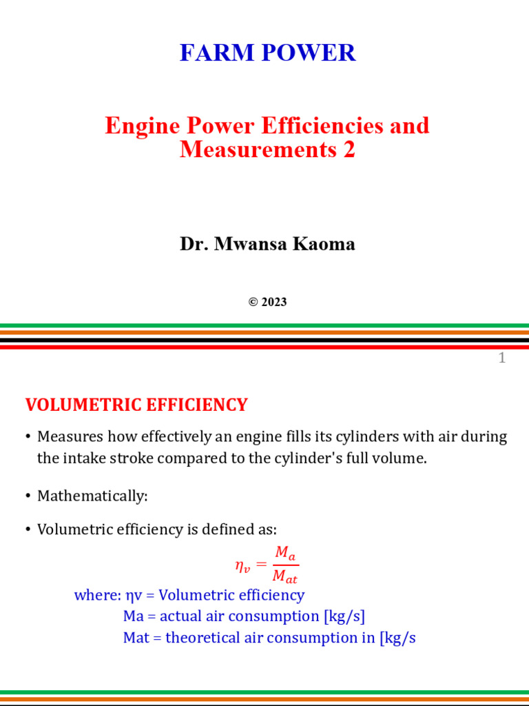 Engine Power Efficiency and Performance | PDF | Engines | Fuel Economy ...