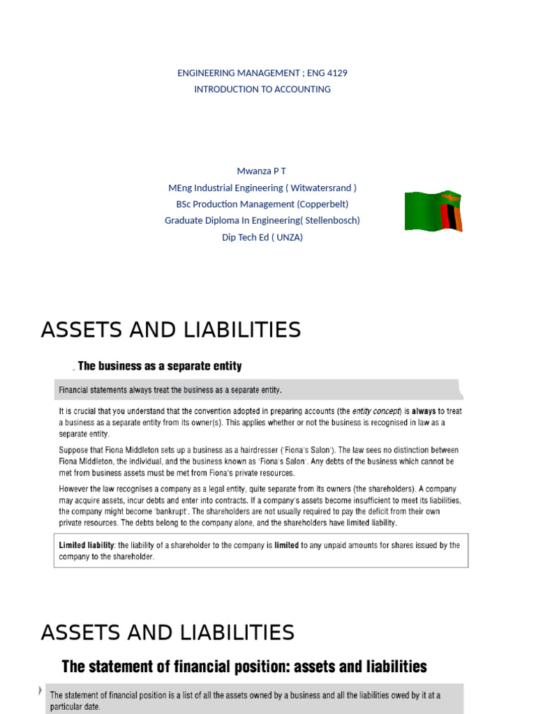 ENGINEERING MANAGEMENT 4129 Introduction To Accounting 2 | PDF