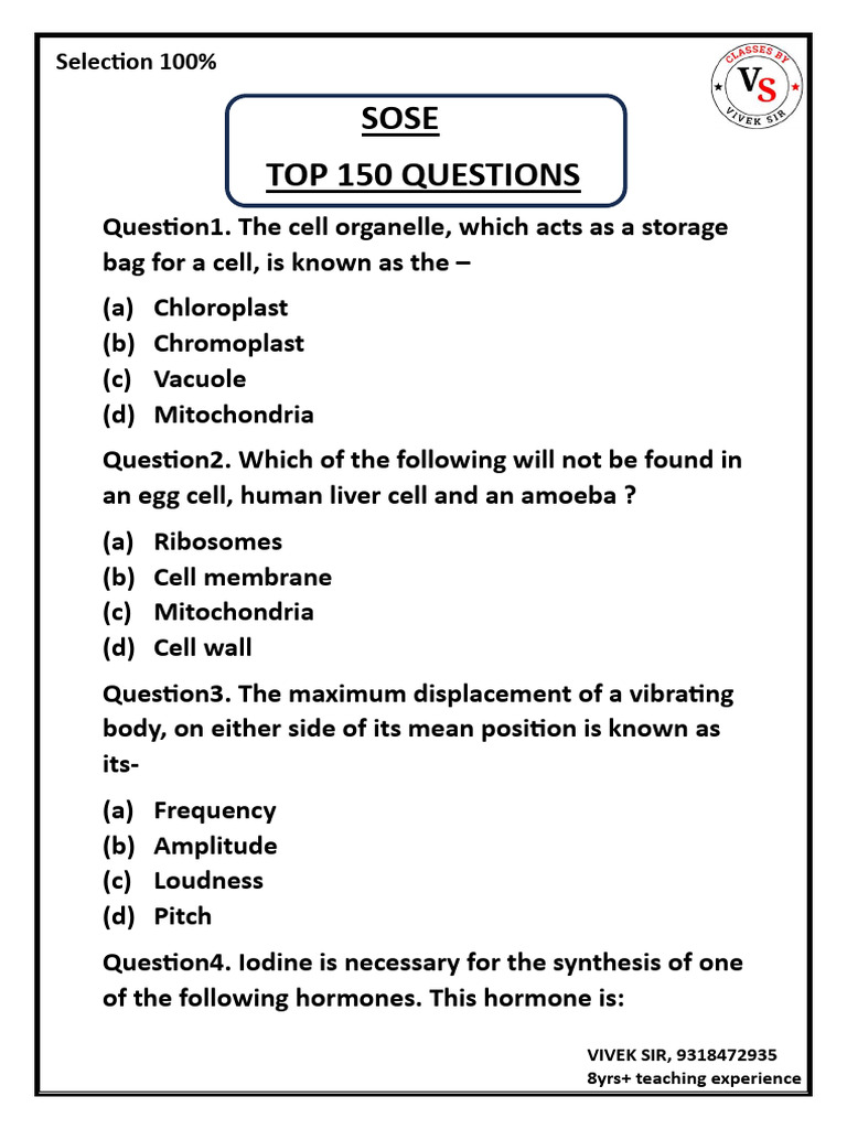 SOSE Top Question Class 9th | PDF | Friction | Earth