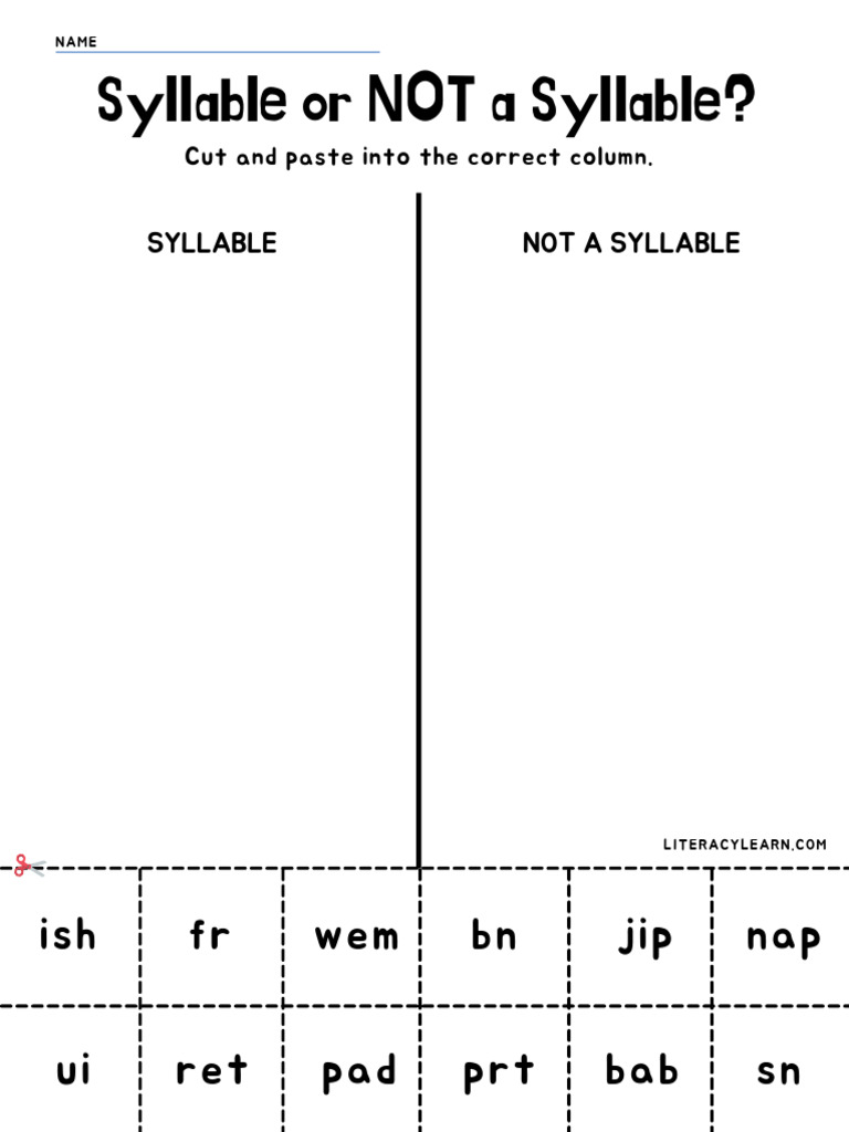 Closed Syllable Worksheets | PDF
