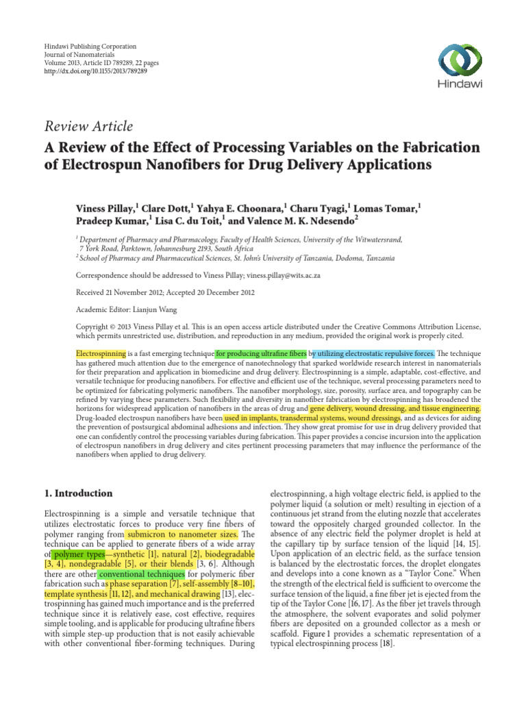 A Review of The Effect of Processing Variables On The Fabrication | PDF | Materials Science ...