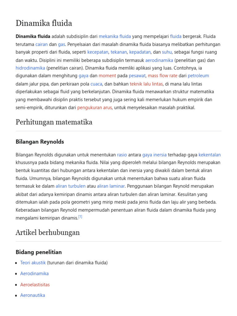 Pengantar Dinamika Fluida | PDF