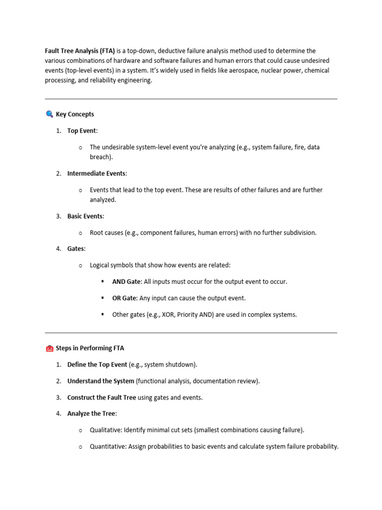 Fault Tree Analysis | PDF