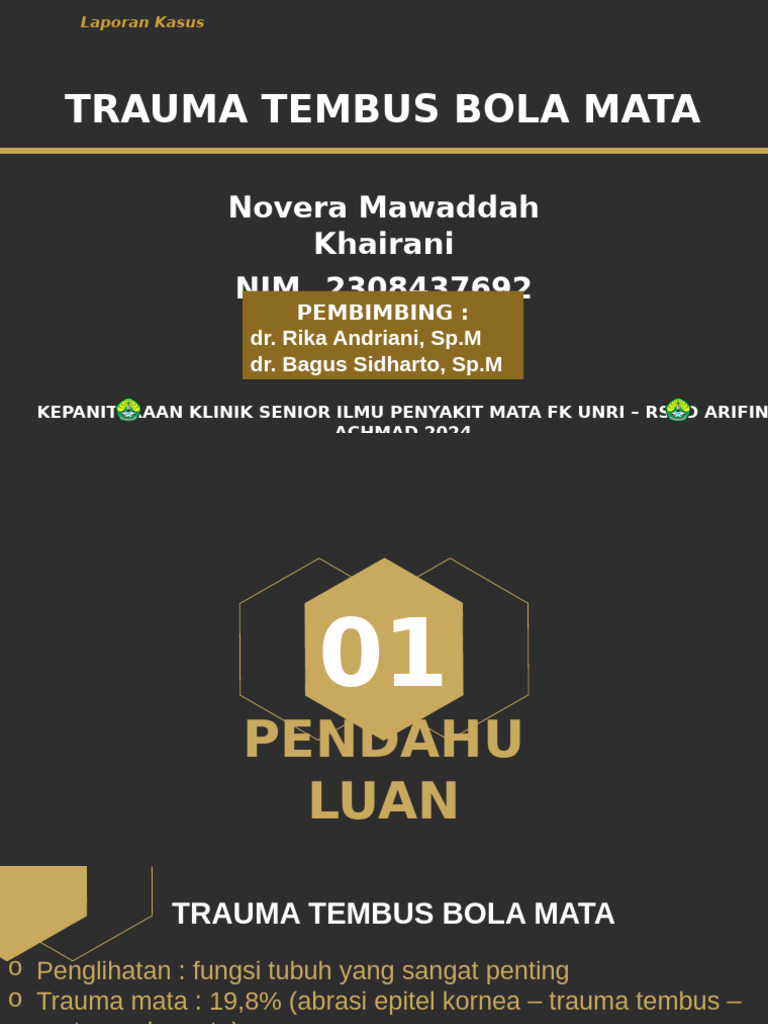 LAPORAN KASUS TRAUMA TEMBUS | PDF