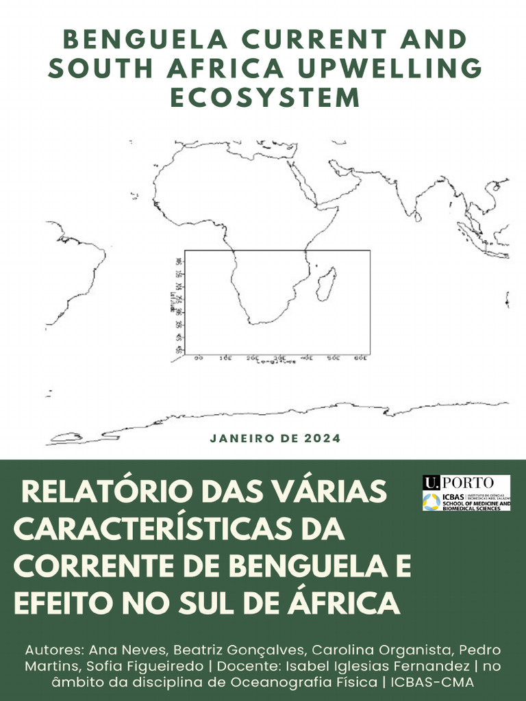 Relatório OF Benguela Current SouthAfrica Upwelling Ecosystem 2023-24 ...