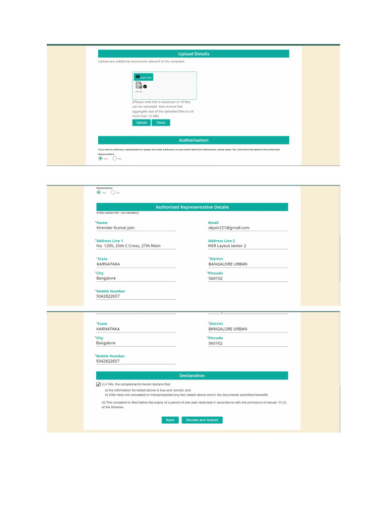 RBI Complaint - Page 2 | PDF