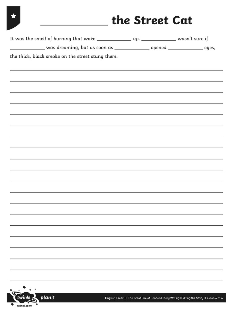 Activity Sheet A Great Fire Story | PDF